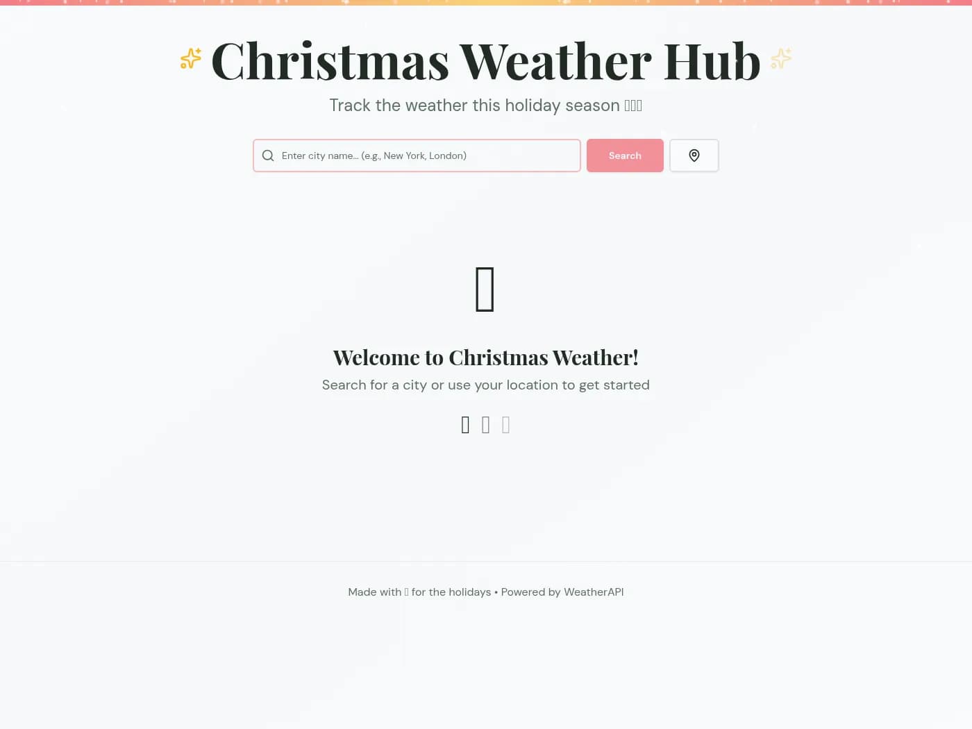 Christmas Weather Hub