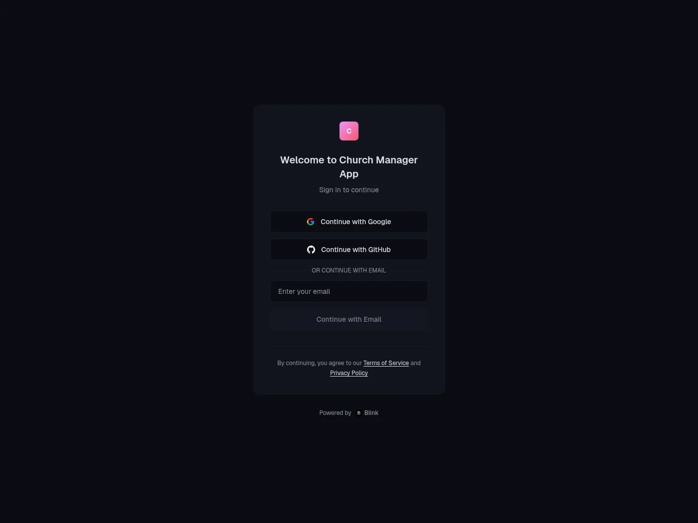 Church Manager App
