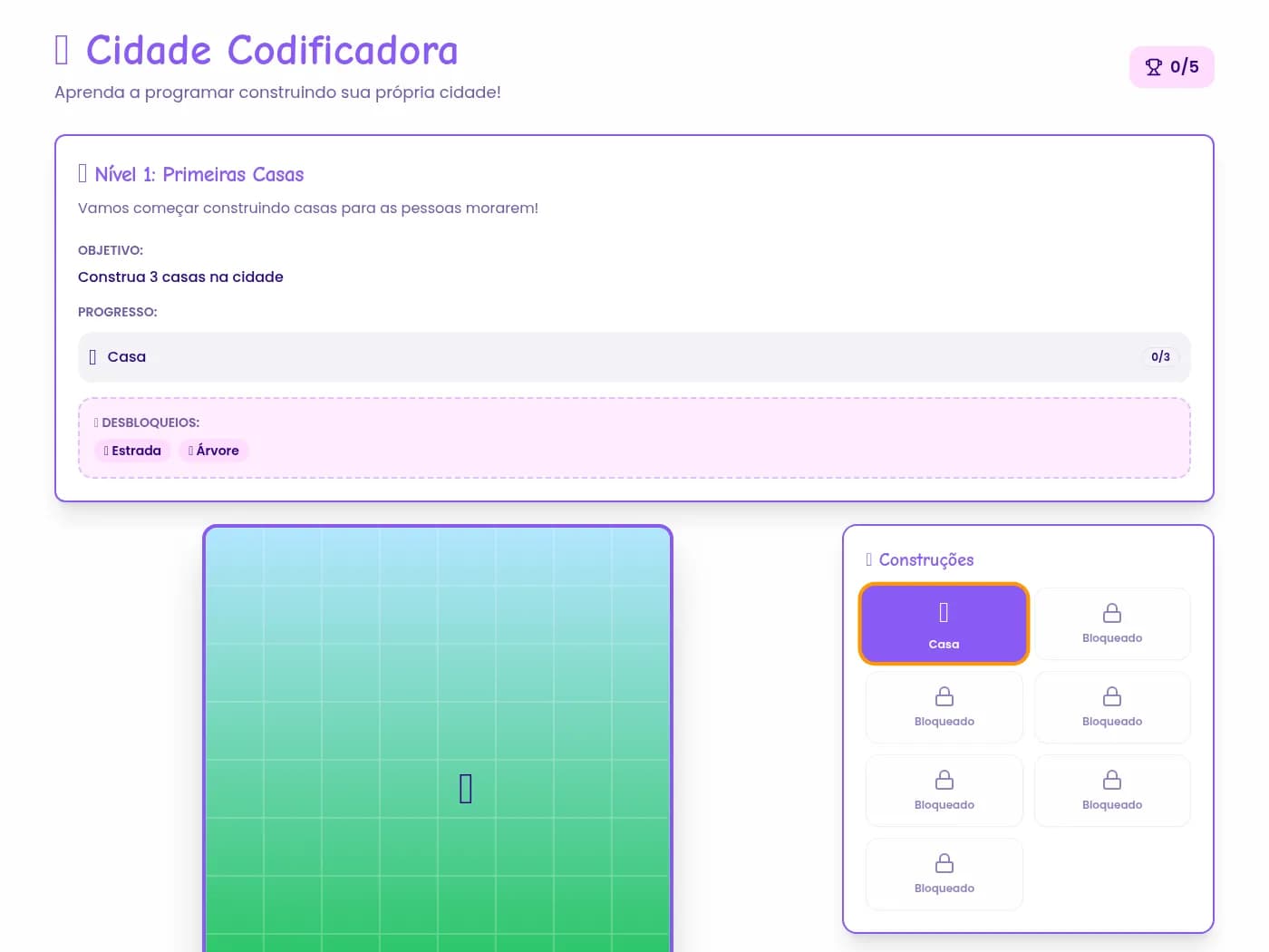 Cidade Codificadora: Jogo Educativo de Programação para Crianças