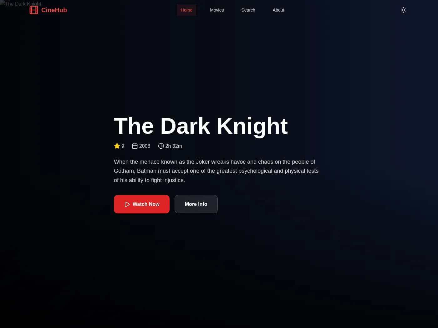 CineHub: Modern Movie Discovery Platform