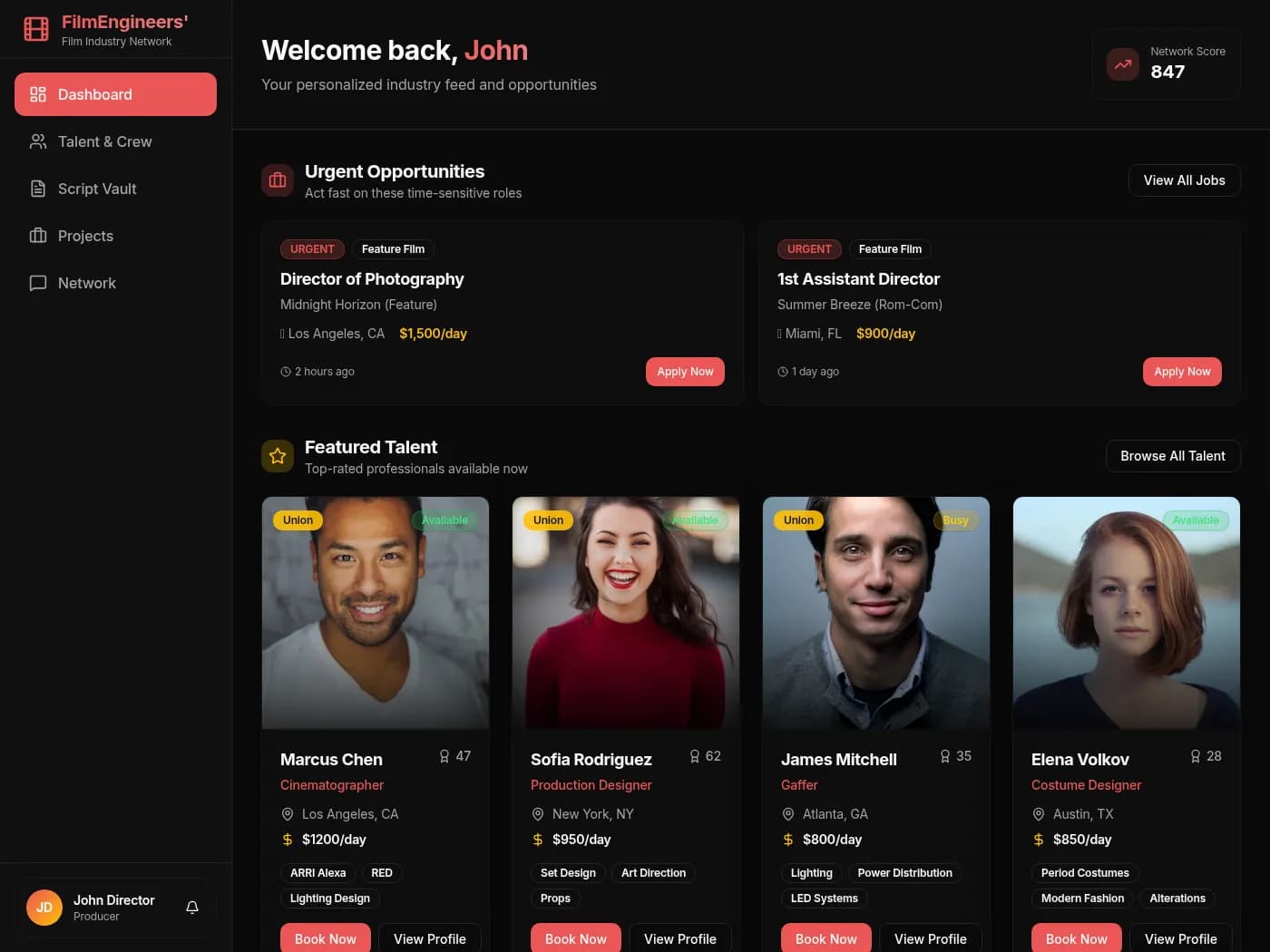 CineSphere – The Ultimate Film Industry Network & Marketplace
