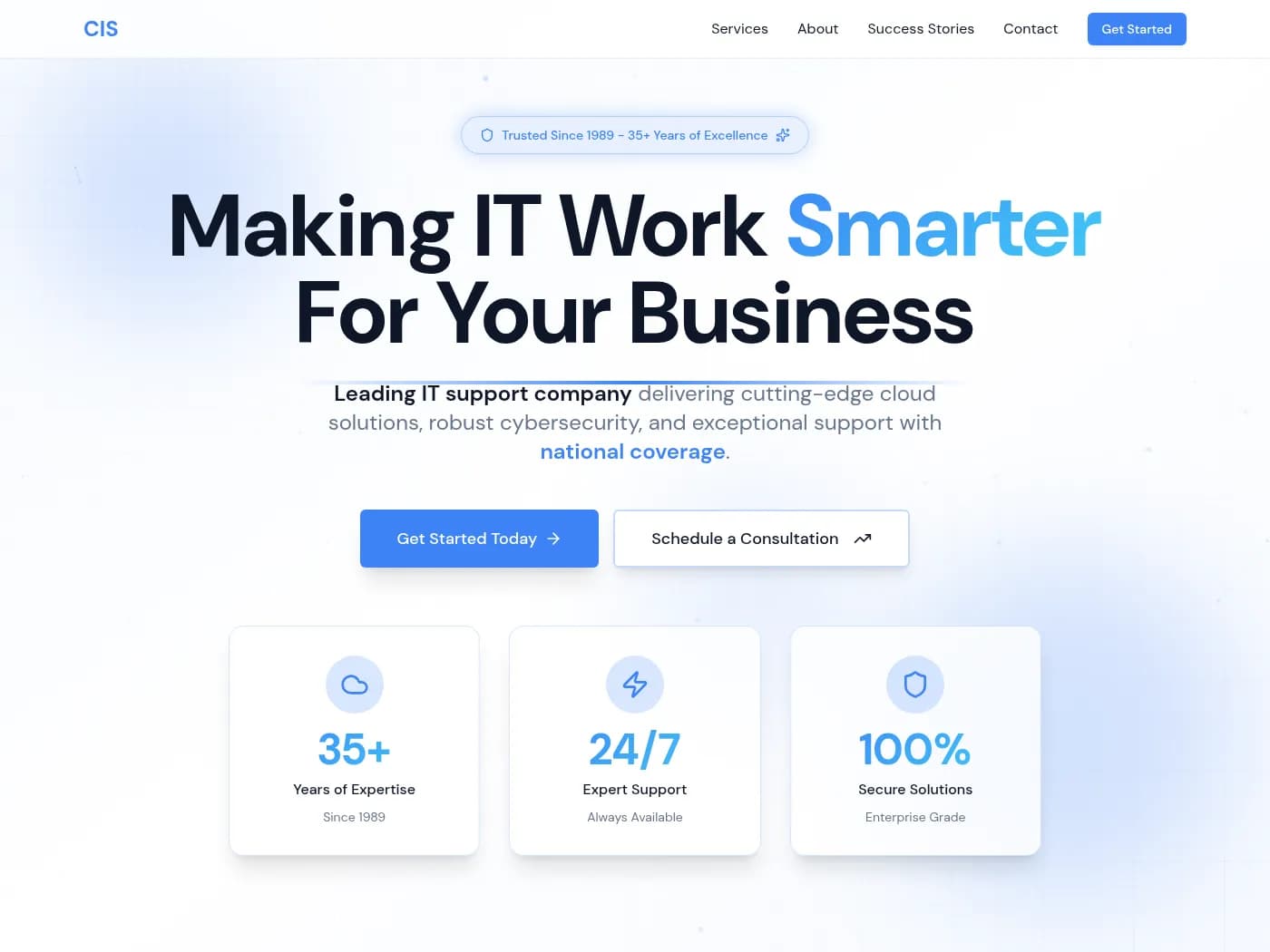 CIS Ltd Professional Website Redesign