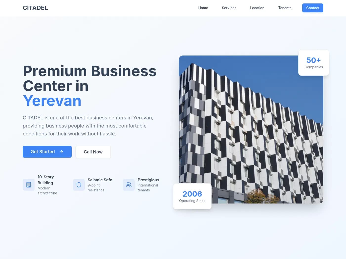 Citadel Modern Business Website