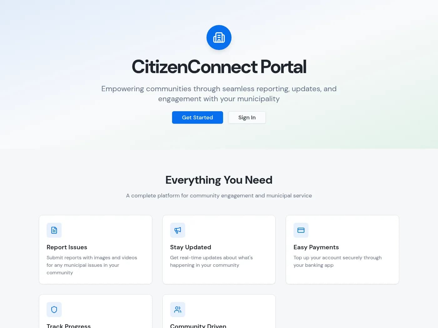 CitizenConnect Portal