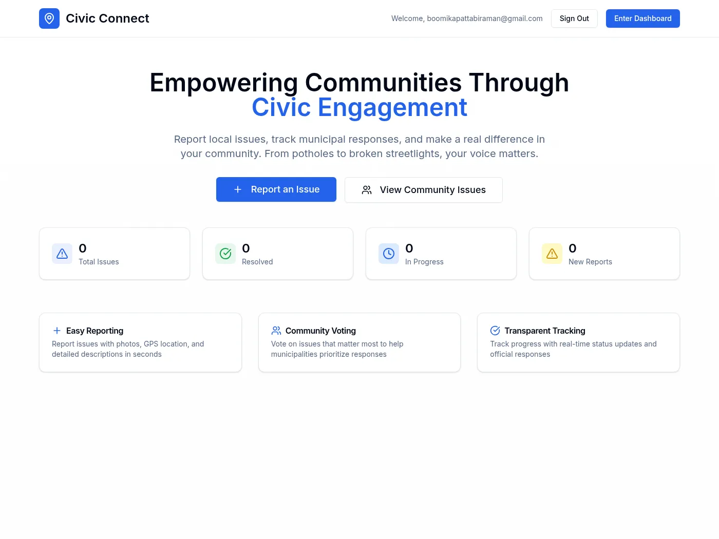 Civic Connect: Crowdsourced Issue Reporting and Resolution Platform