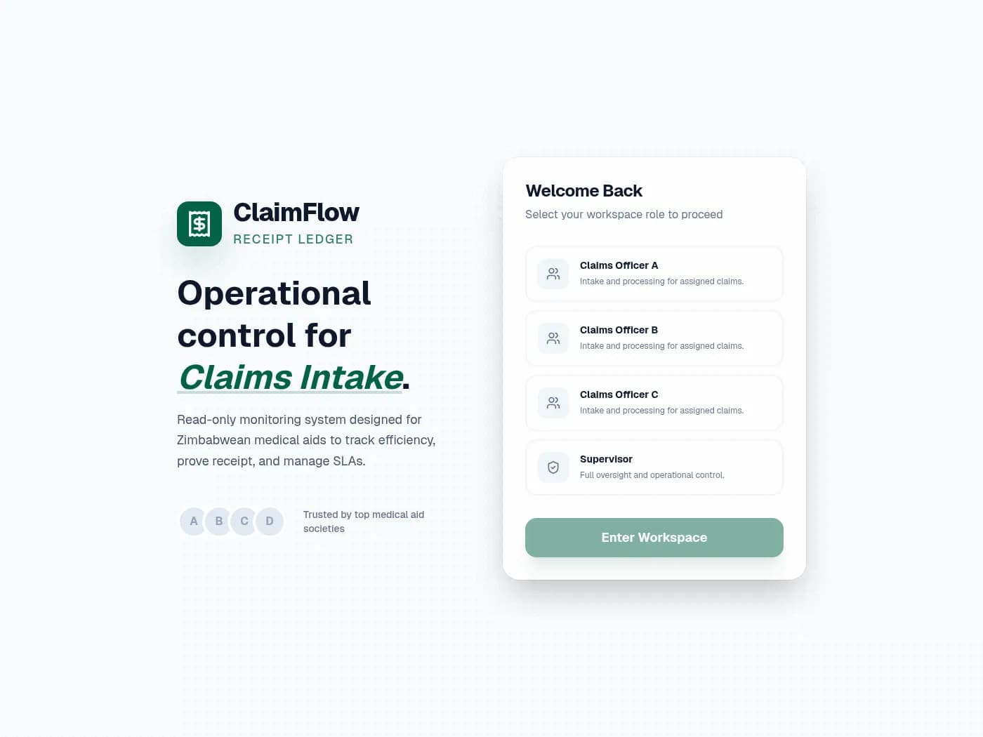 ClaimFlow Ledger & Supervisor