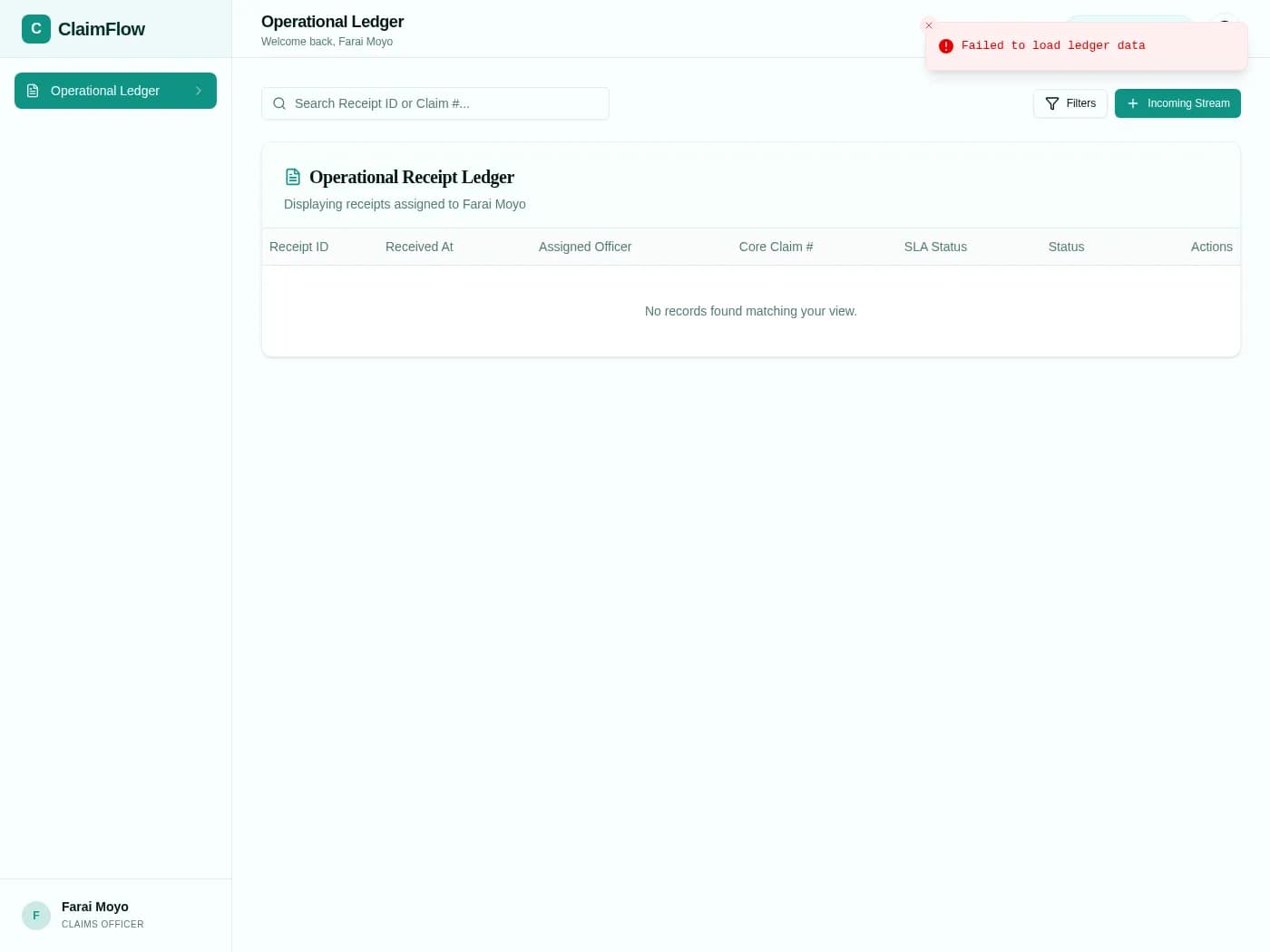 ClaimFlow MVP