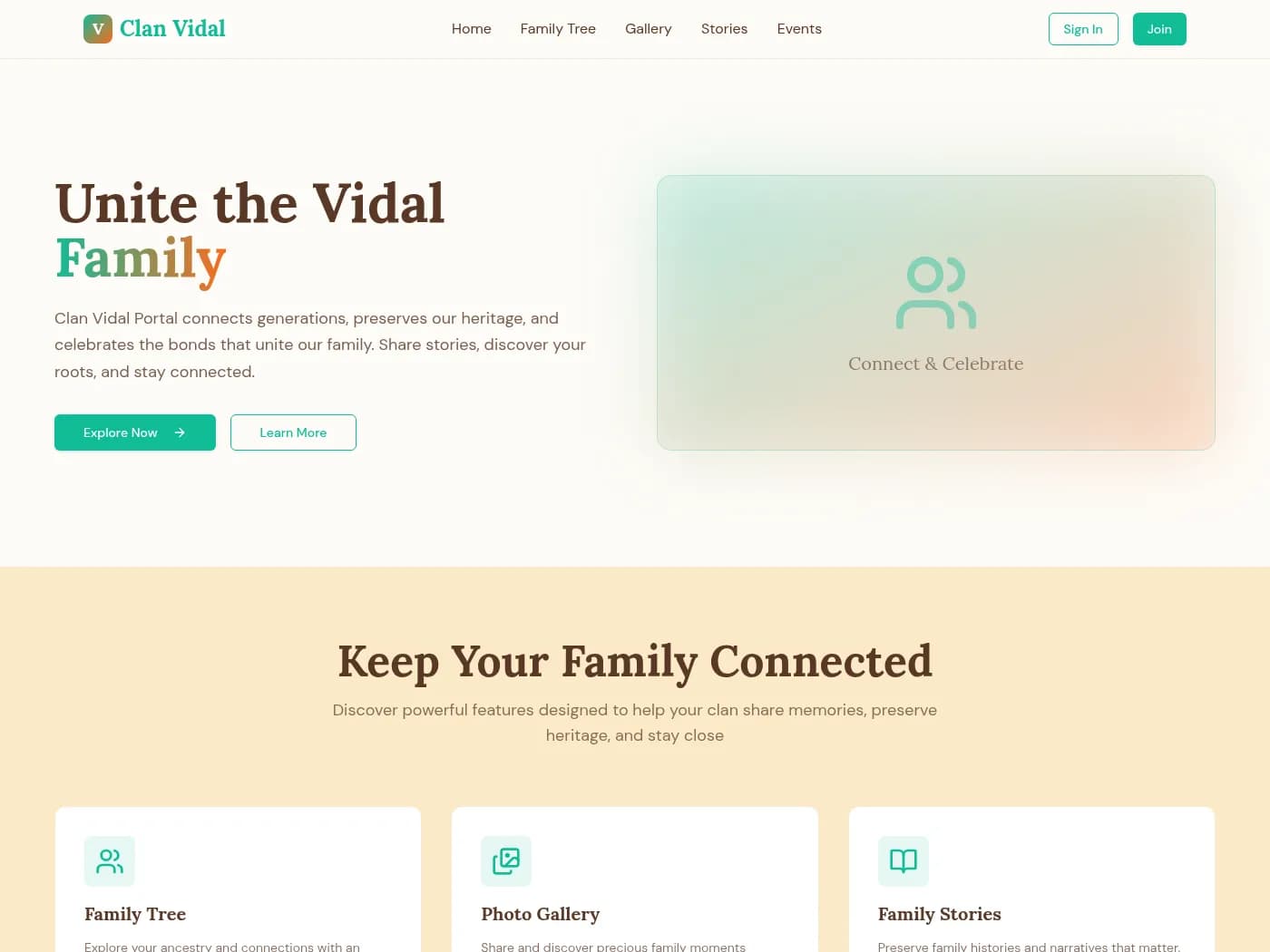 Clan Vidal Portal