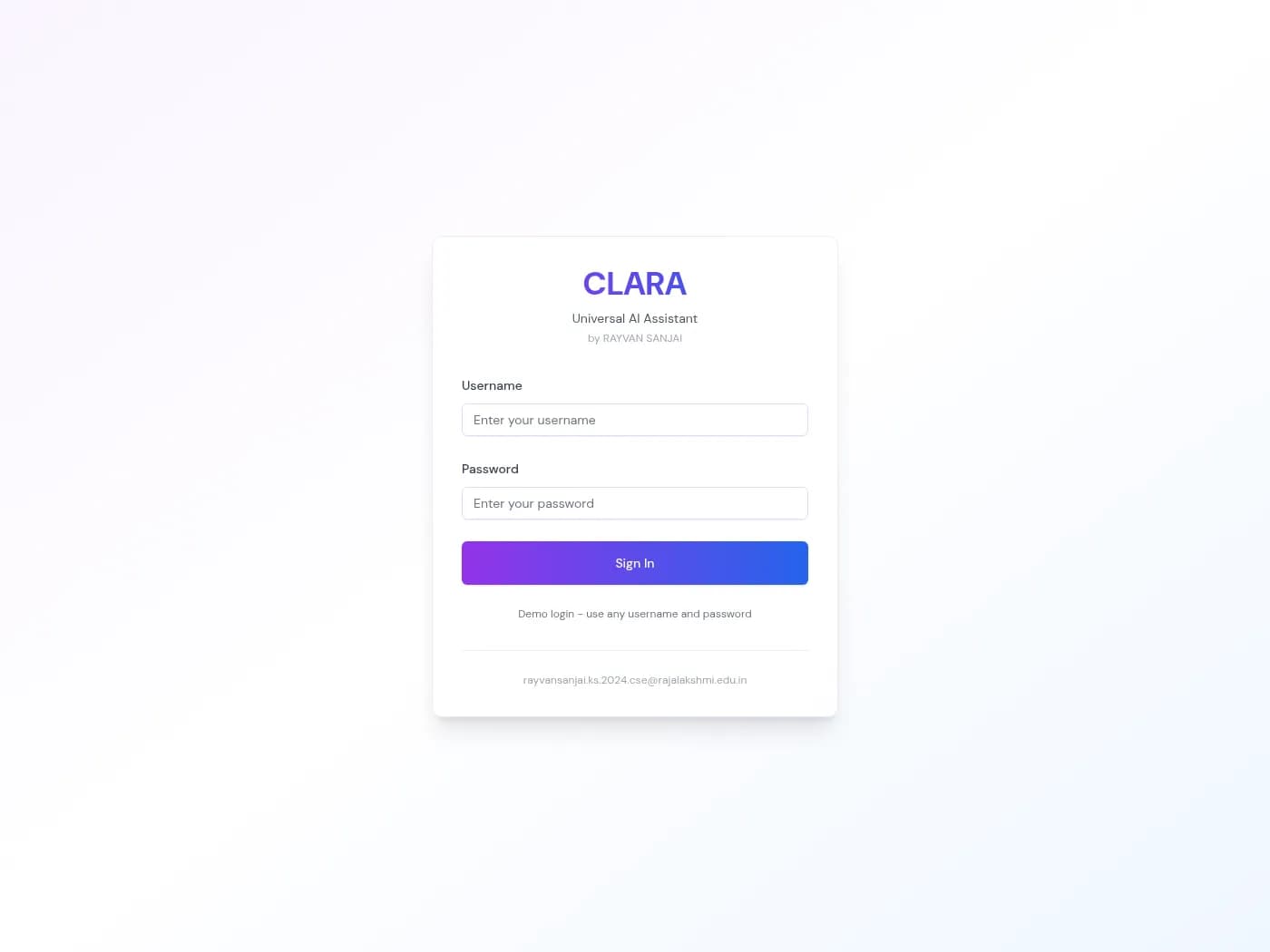 Clara AI Assistant