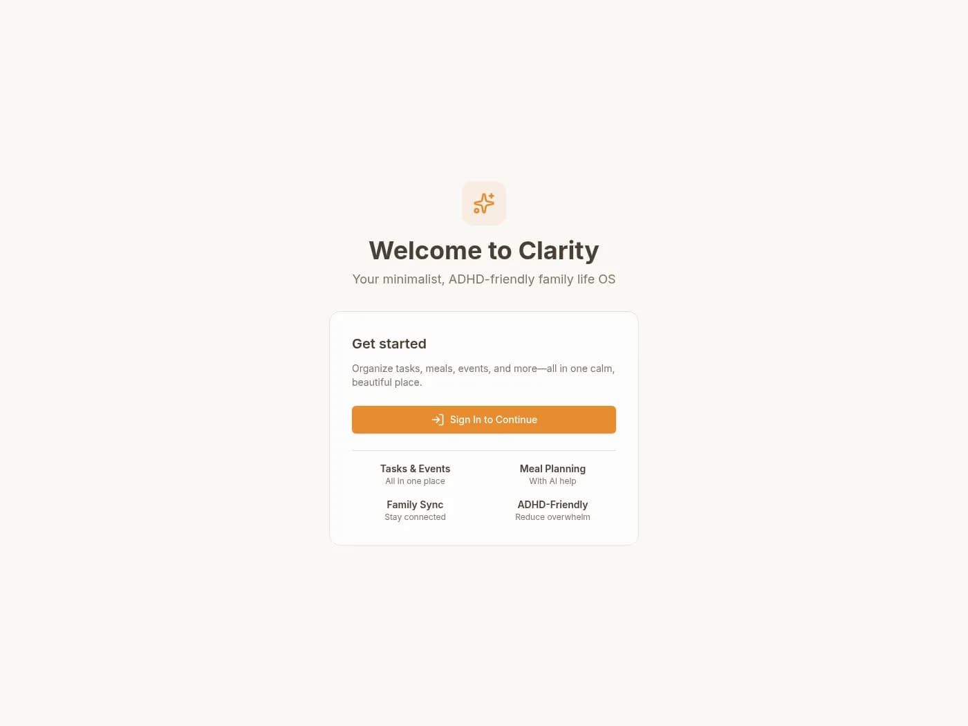 Clarity – The Minimalist, ADHD-Friendly Family Life OS with AI Automation