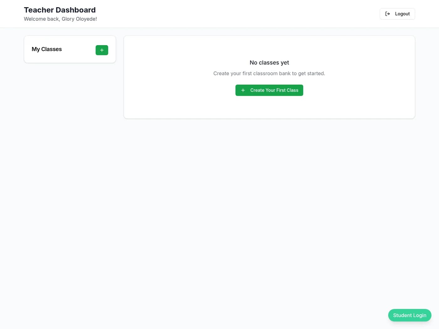 ClassBank – Virtual Classroom Banking for Student Financial Literacy