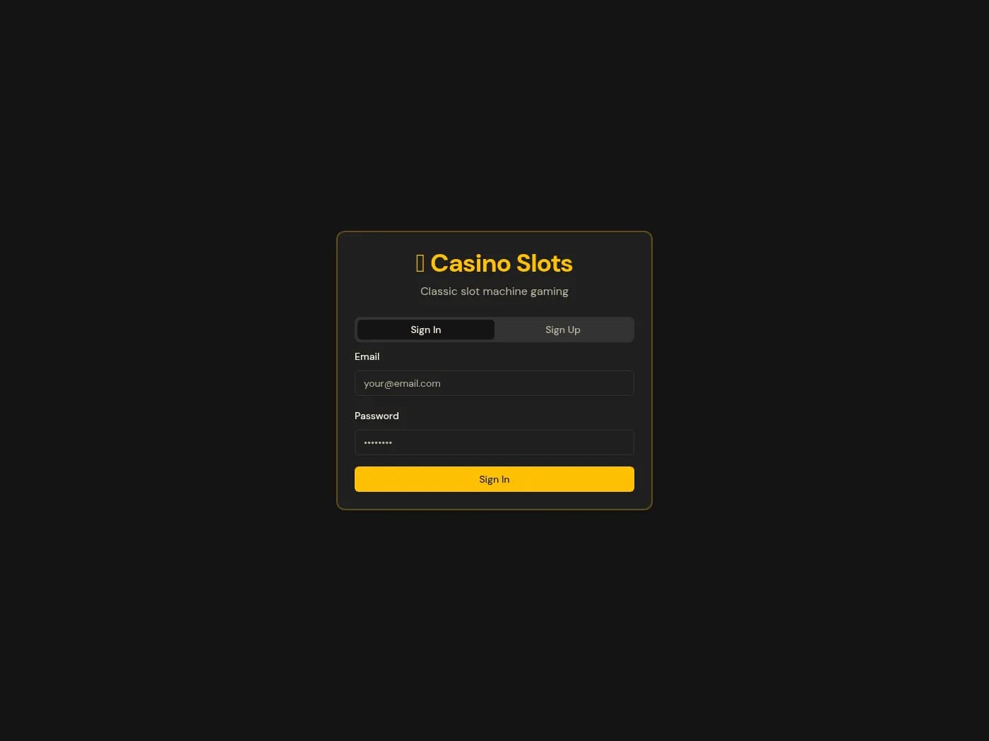 Classic Slot Machine App