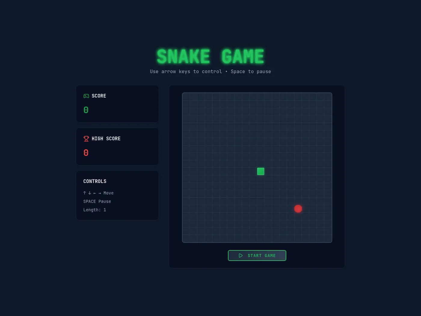 Classic Snake Game