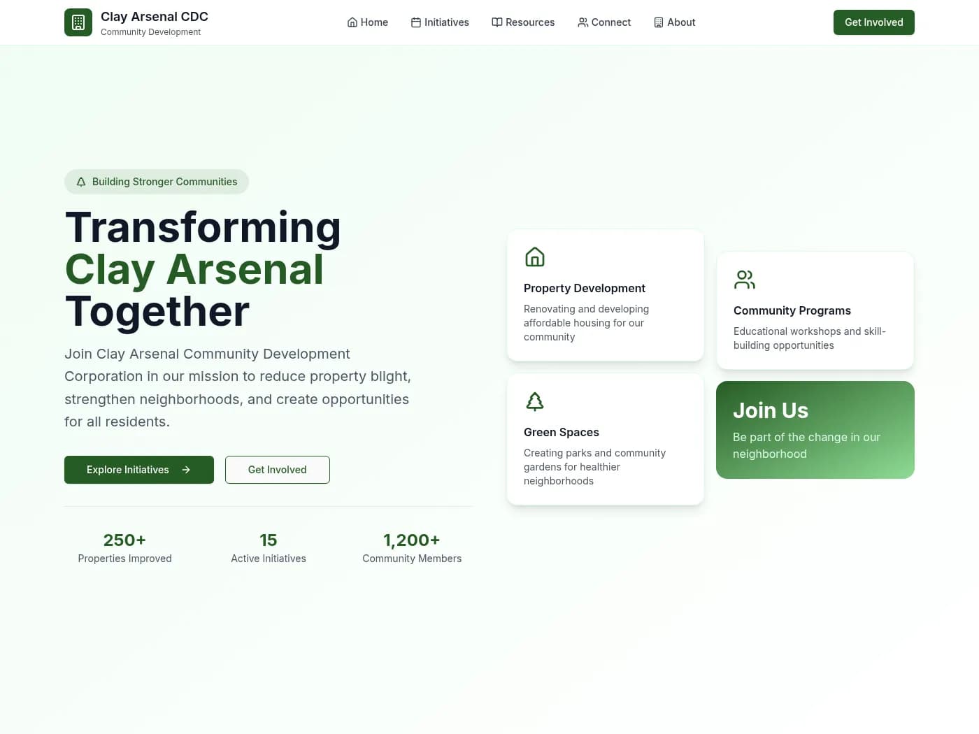 Clay Arsenal CDC Community Engagement Platform
