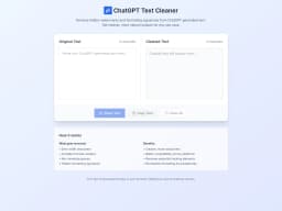 Clean ChatGPT Watermark Remover