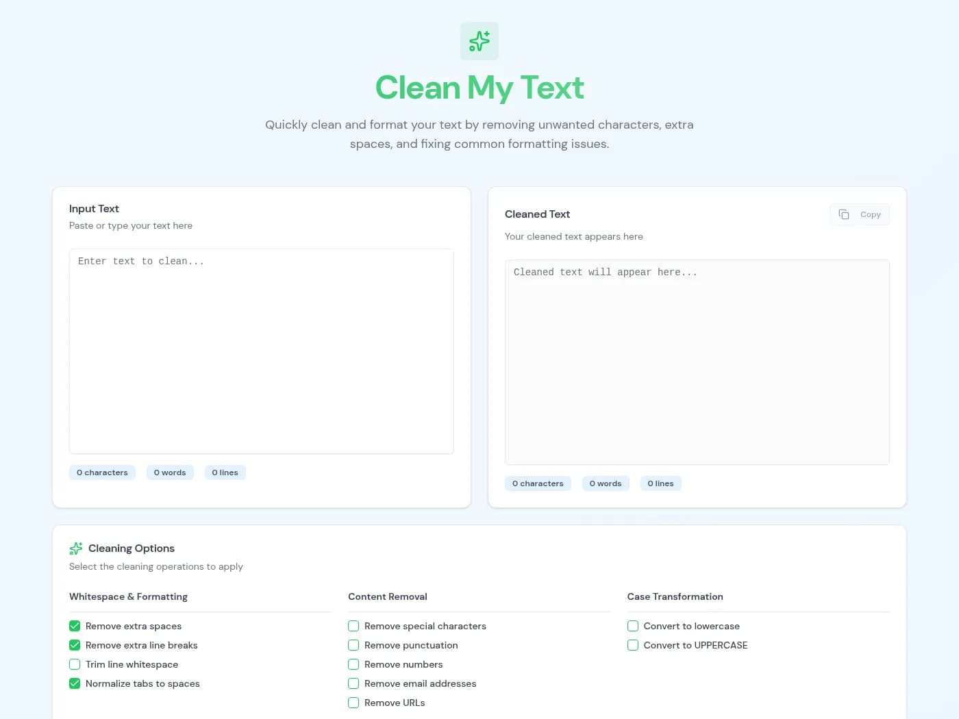 Clean My Text