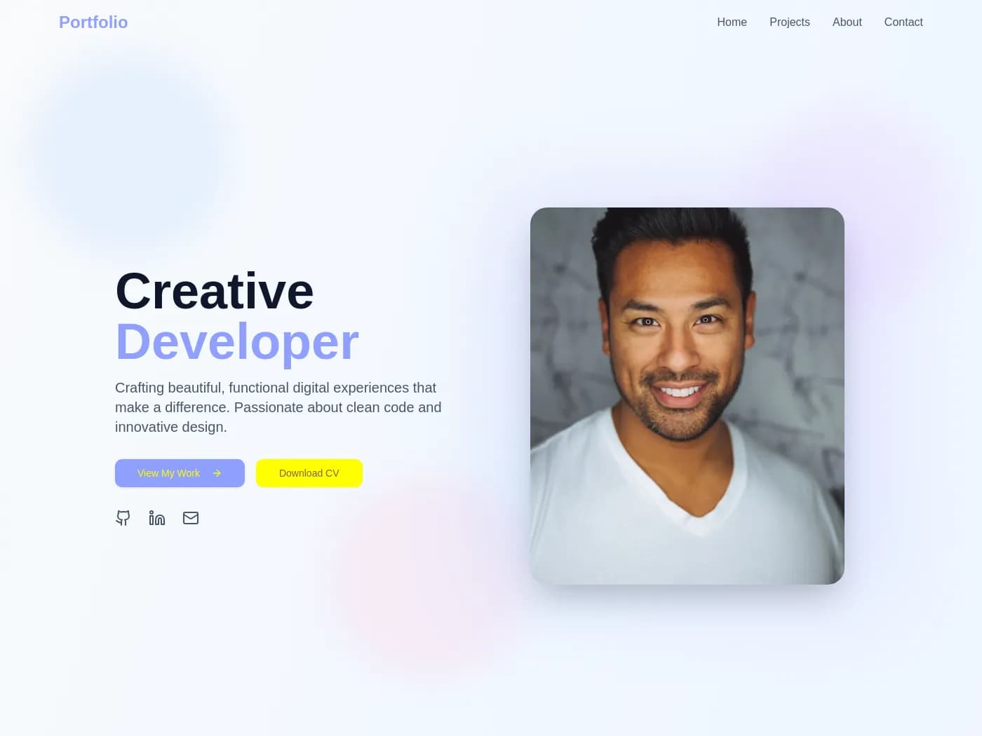 Clean Portfolio Website