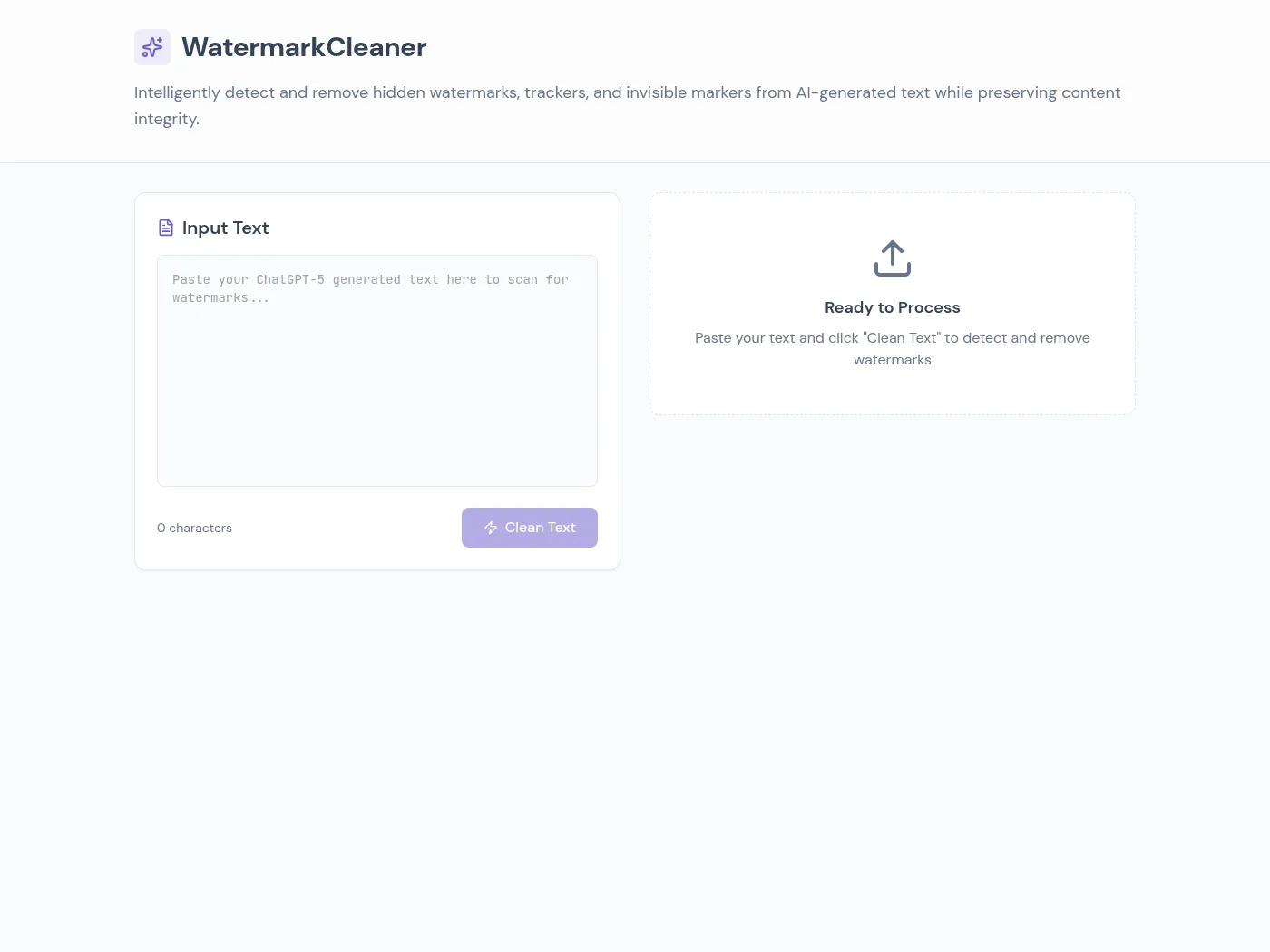 Clean Watermarks from ChatGPT-5 Outputs