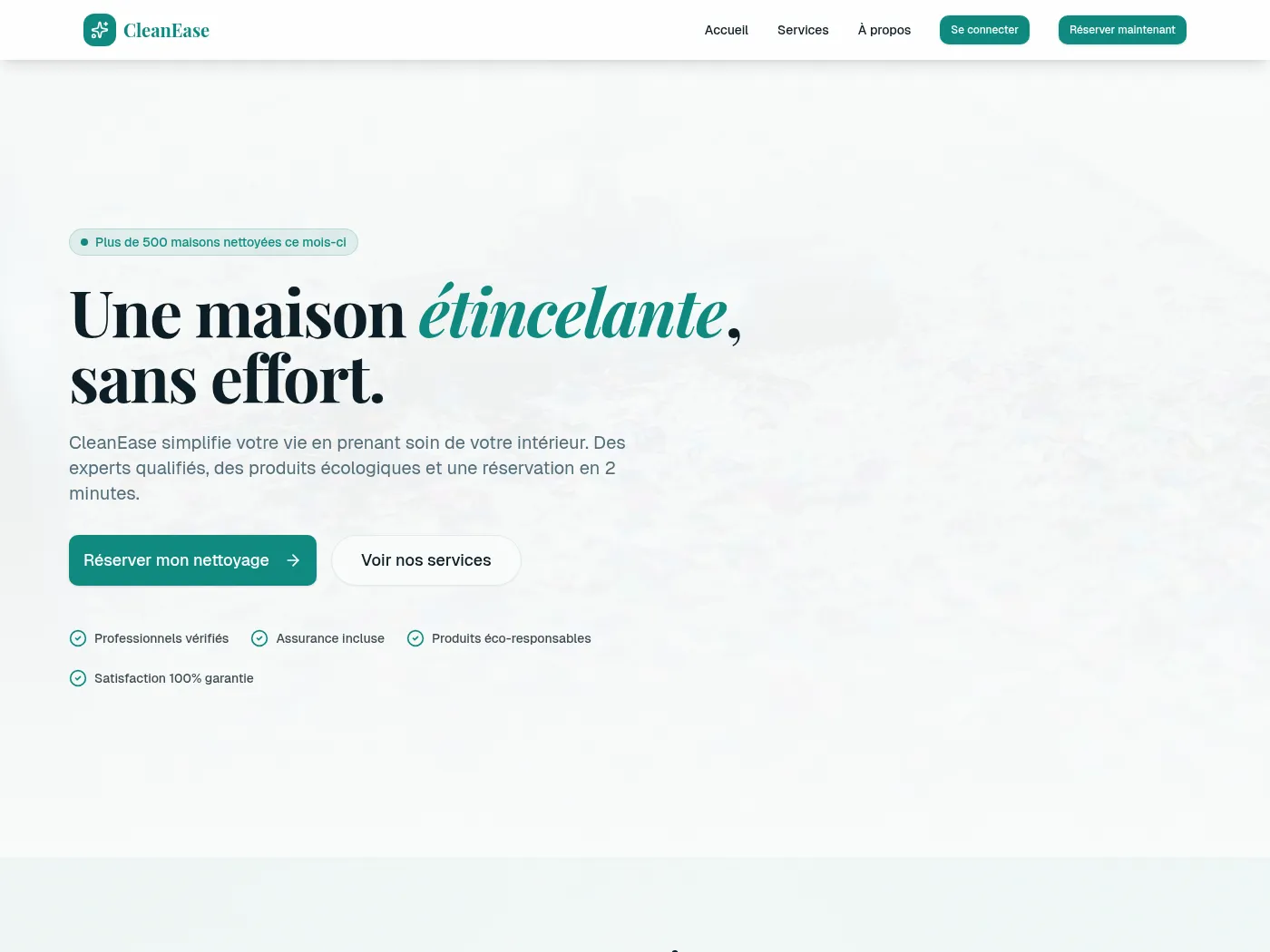 CleanEase Booking Site