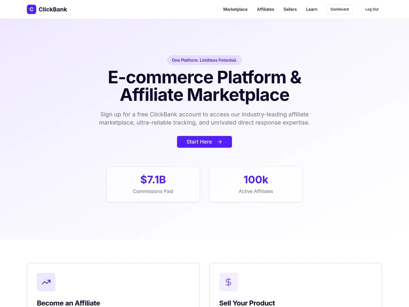 ClickBank Clone Web Application