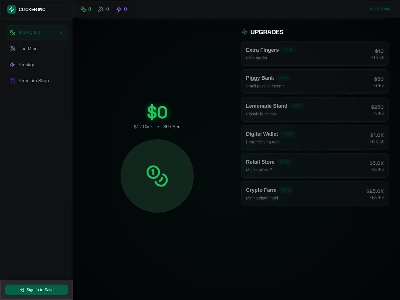 money clicker