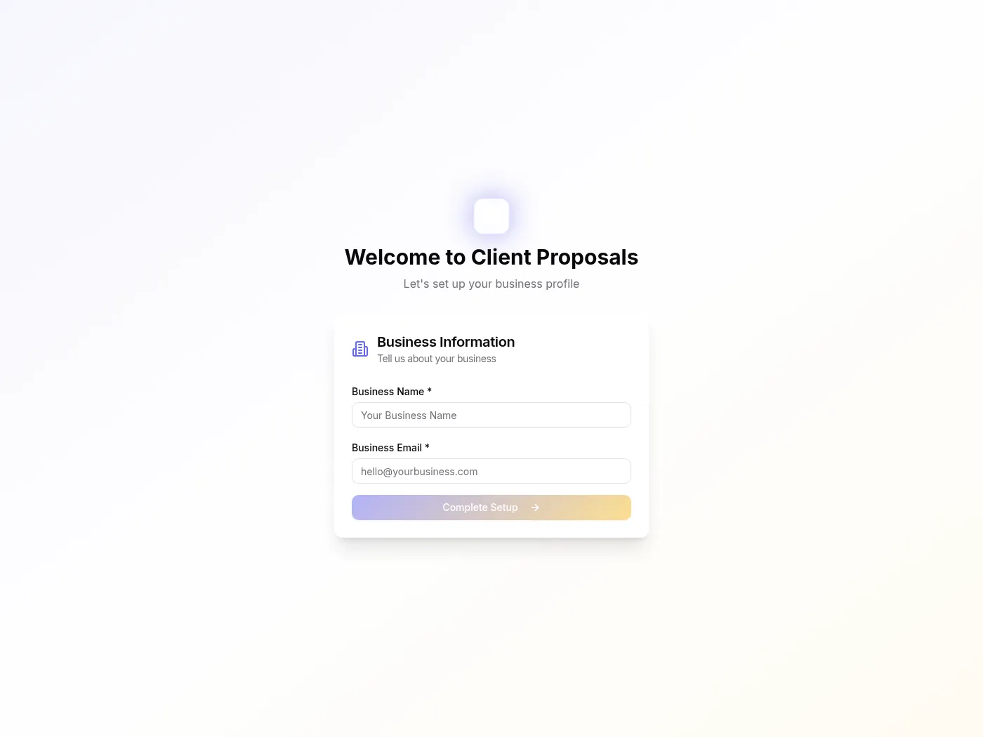 Client Proposals SaaS Web App