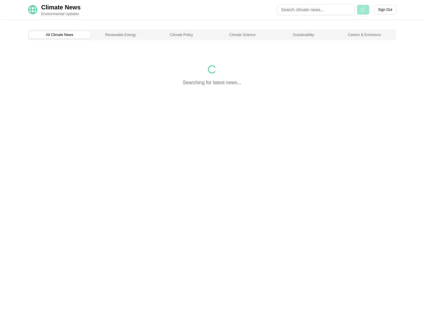 Climate News Aggregator