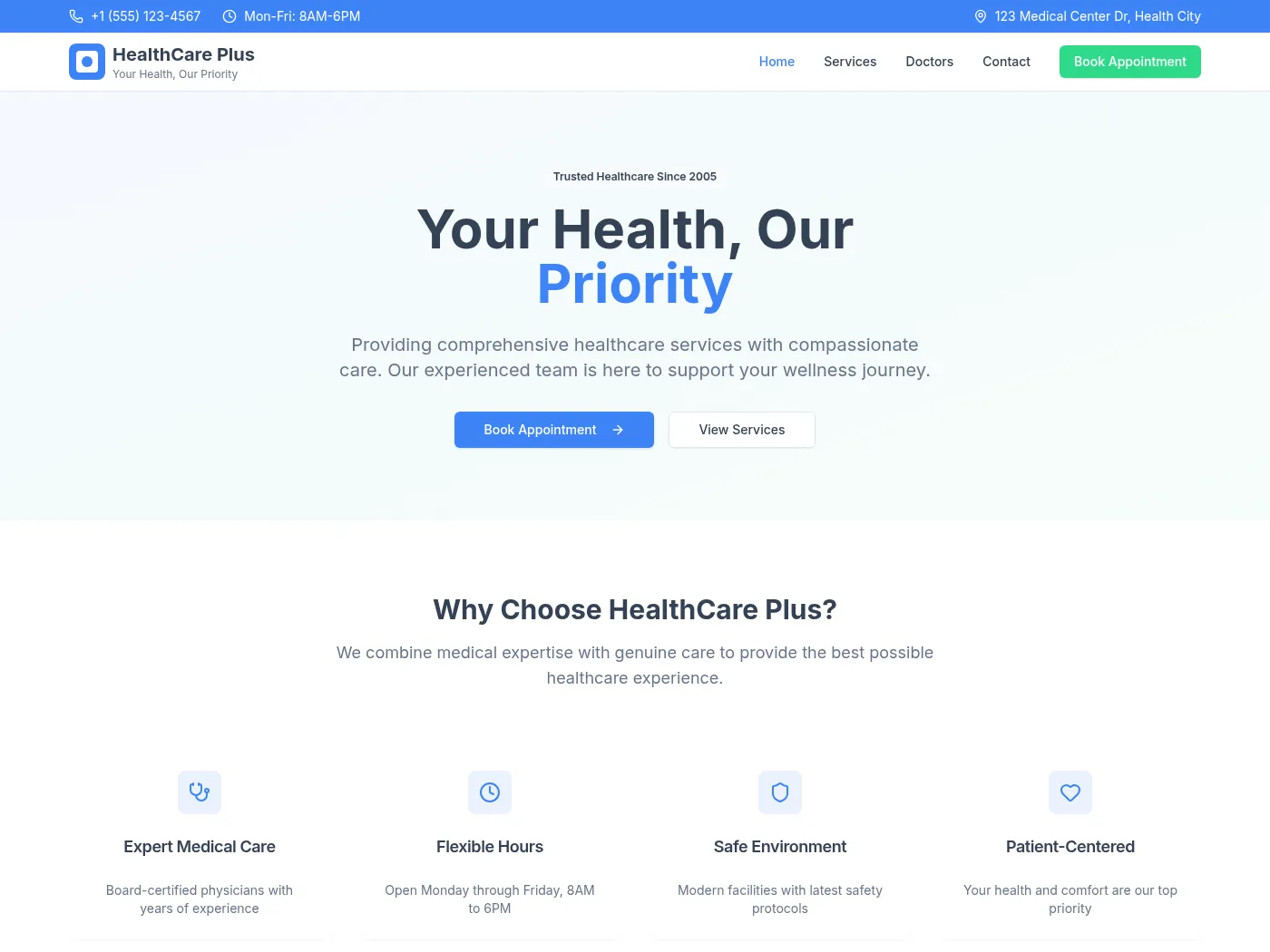 Clinic Connect: Patient Portal and Admin Dashboard