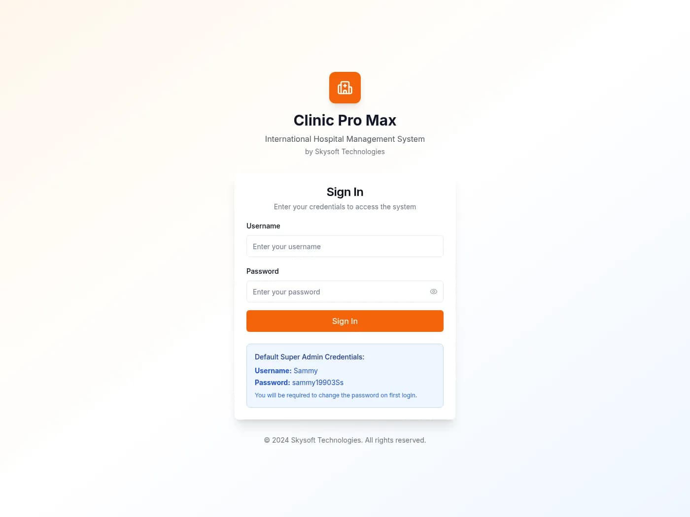Clinic Pro Max - International Hospital Management System by Skysoft Technologies