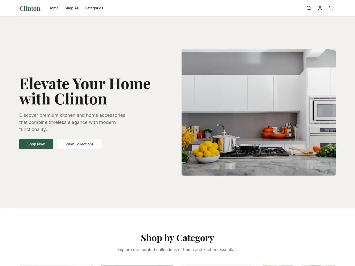 Clinton Home & Kitchen Accessories Platform