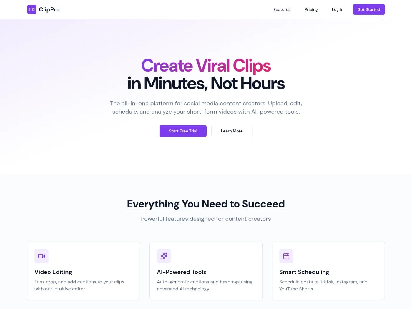 ClipPro: All-in-One SaaS for Social Media Video Clippers & Whop Subscriptions