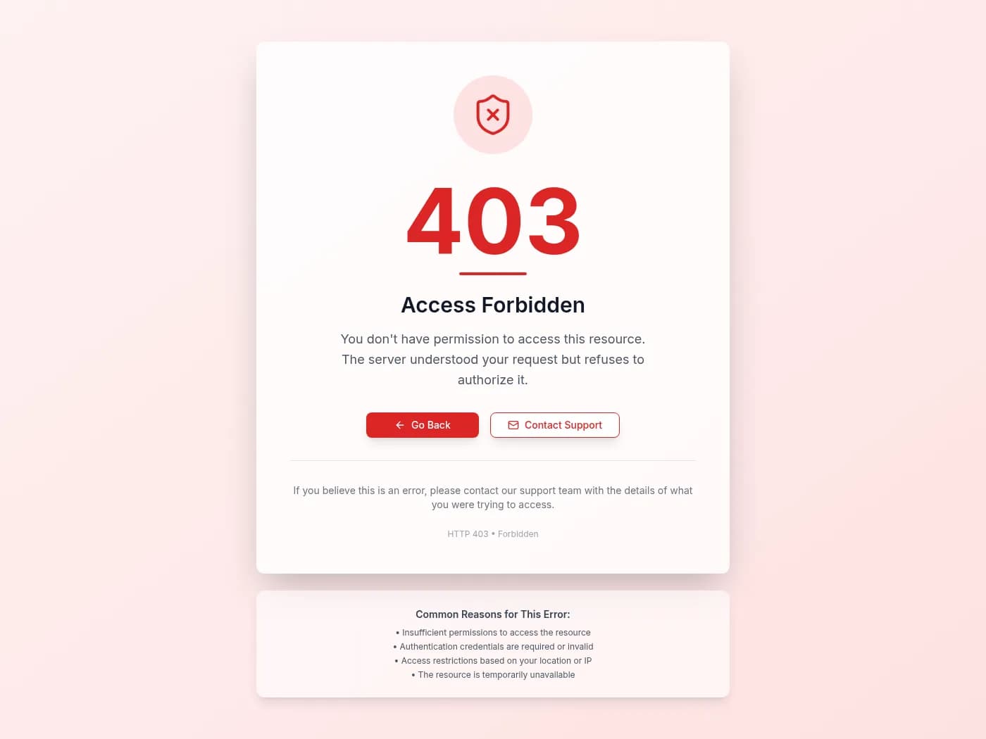 Error 403 Page Clone