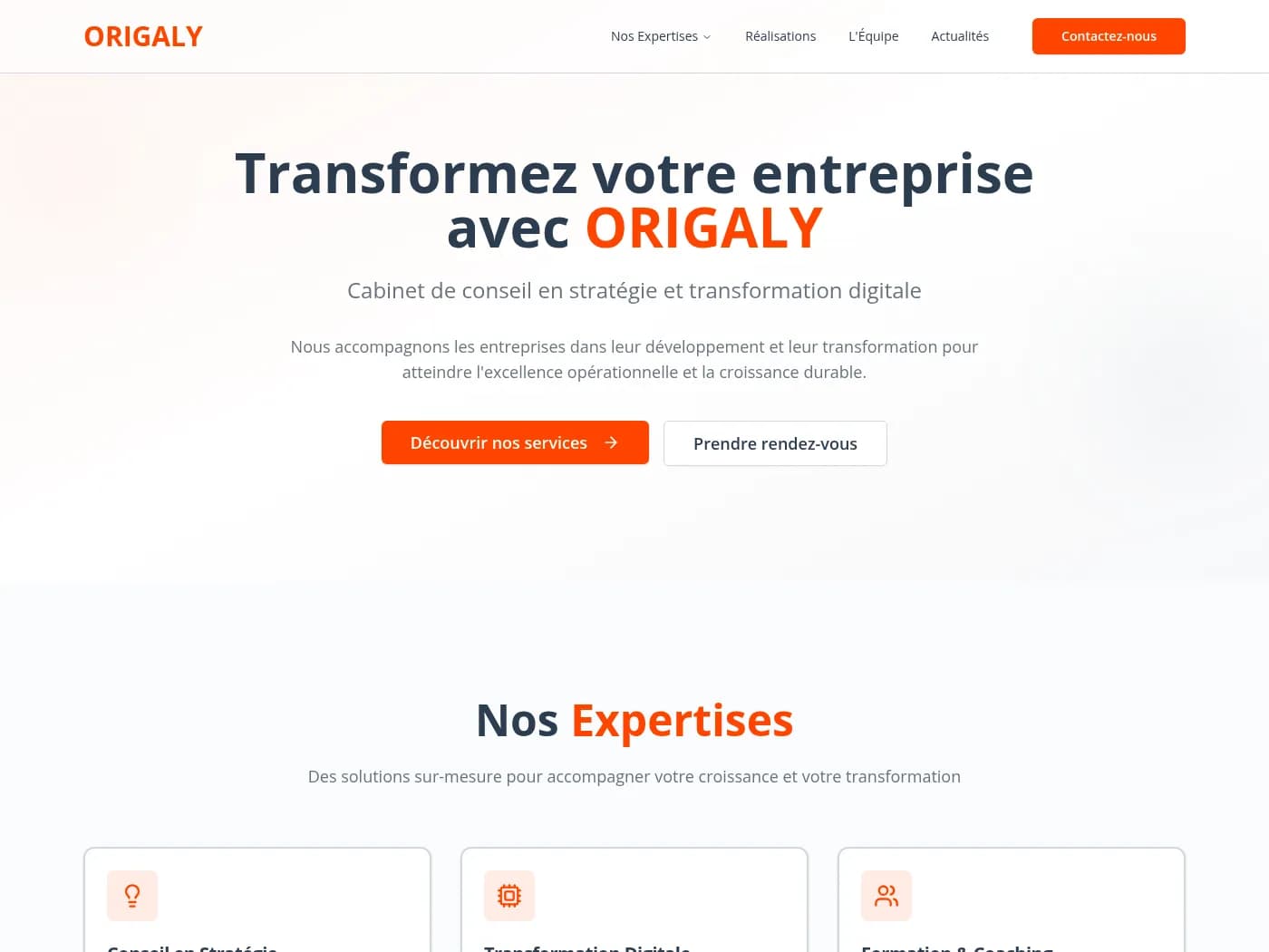Clone du site F-INITIATIVES pour ORIGALY
