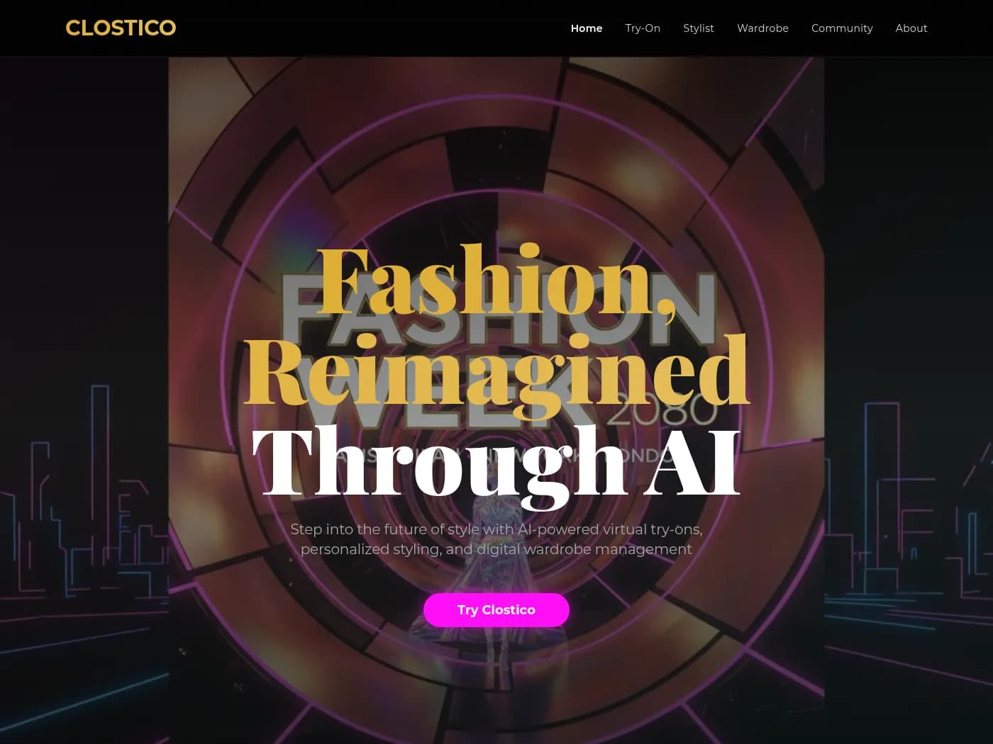 Clostico: Luxury AI Fashion Platform with Virtual Try-On & Personal Stylist