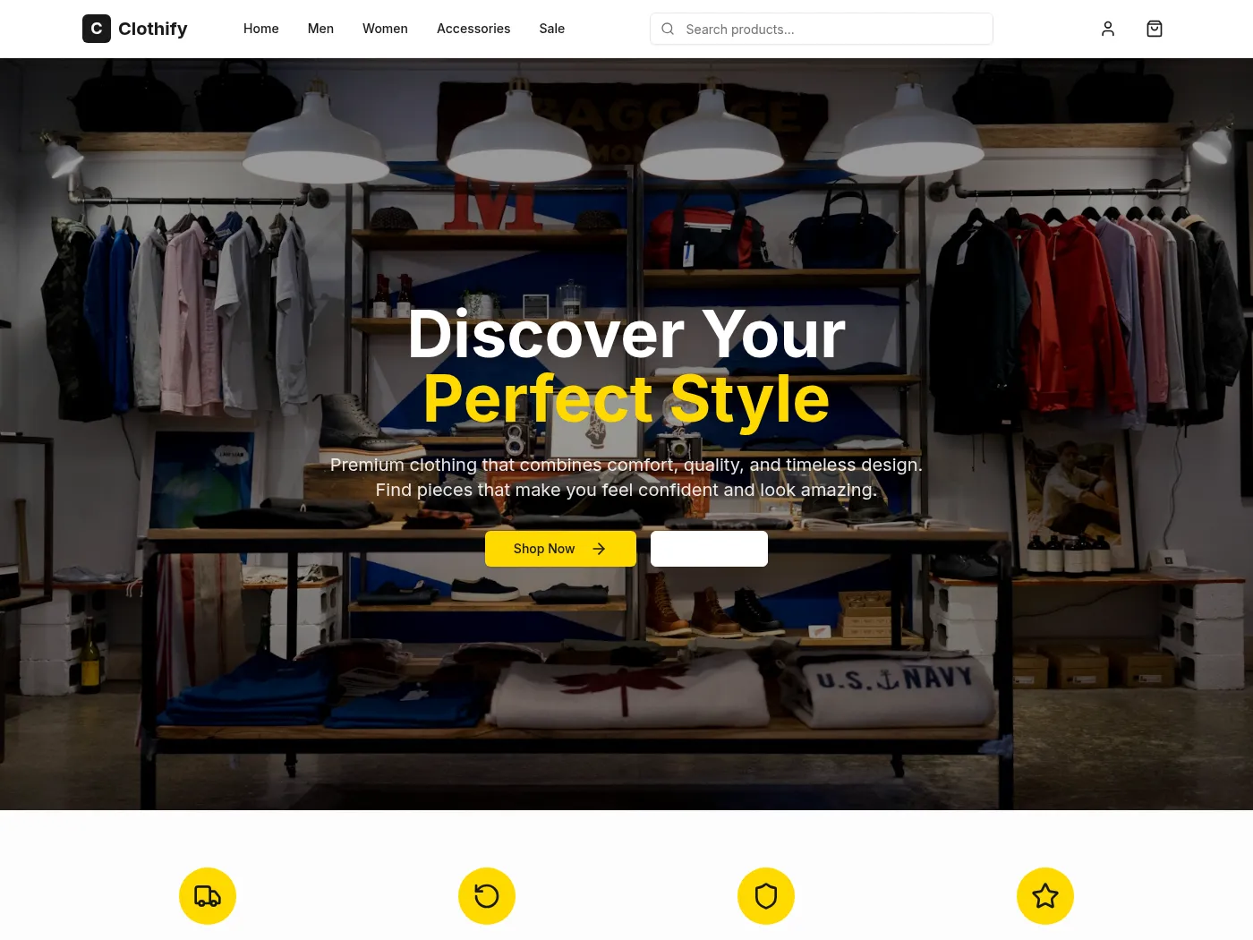 Clothify: Online Clothing Store Website