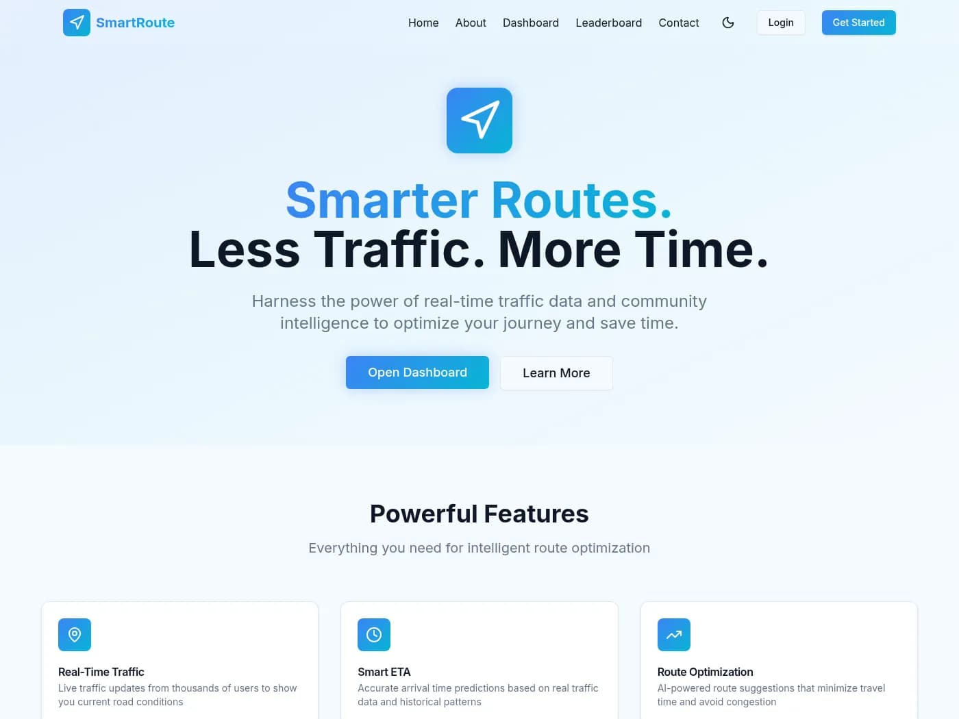 Cloud-Based Smart Traffic & Route Optimization Platform