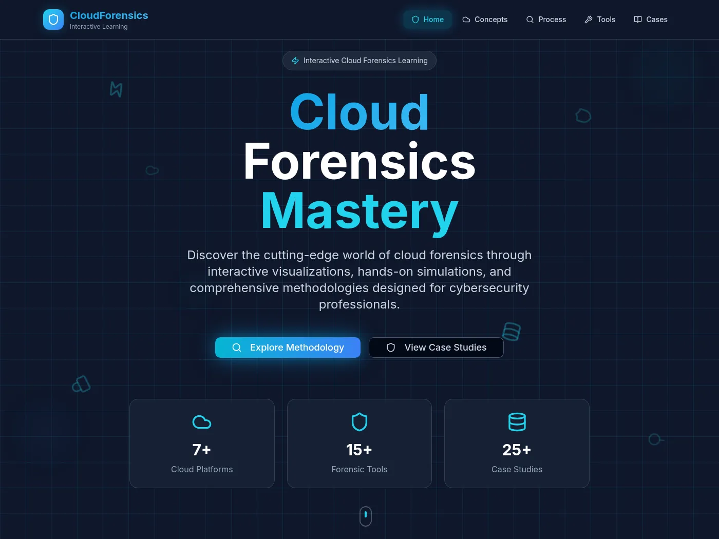 Cloud Forensics Interactive Seminar Website