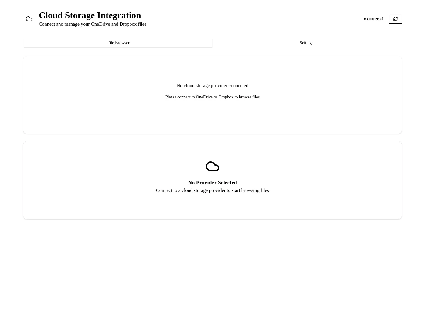 Cloud Storage Integration Enhancement