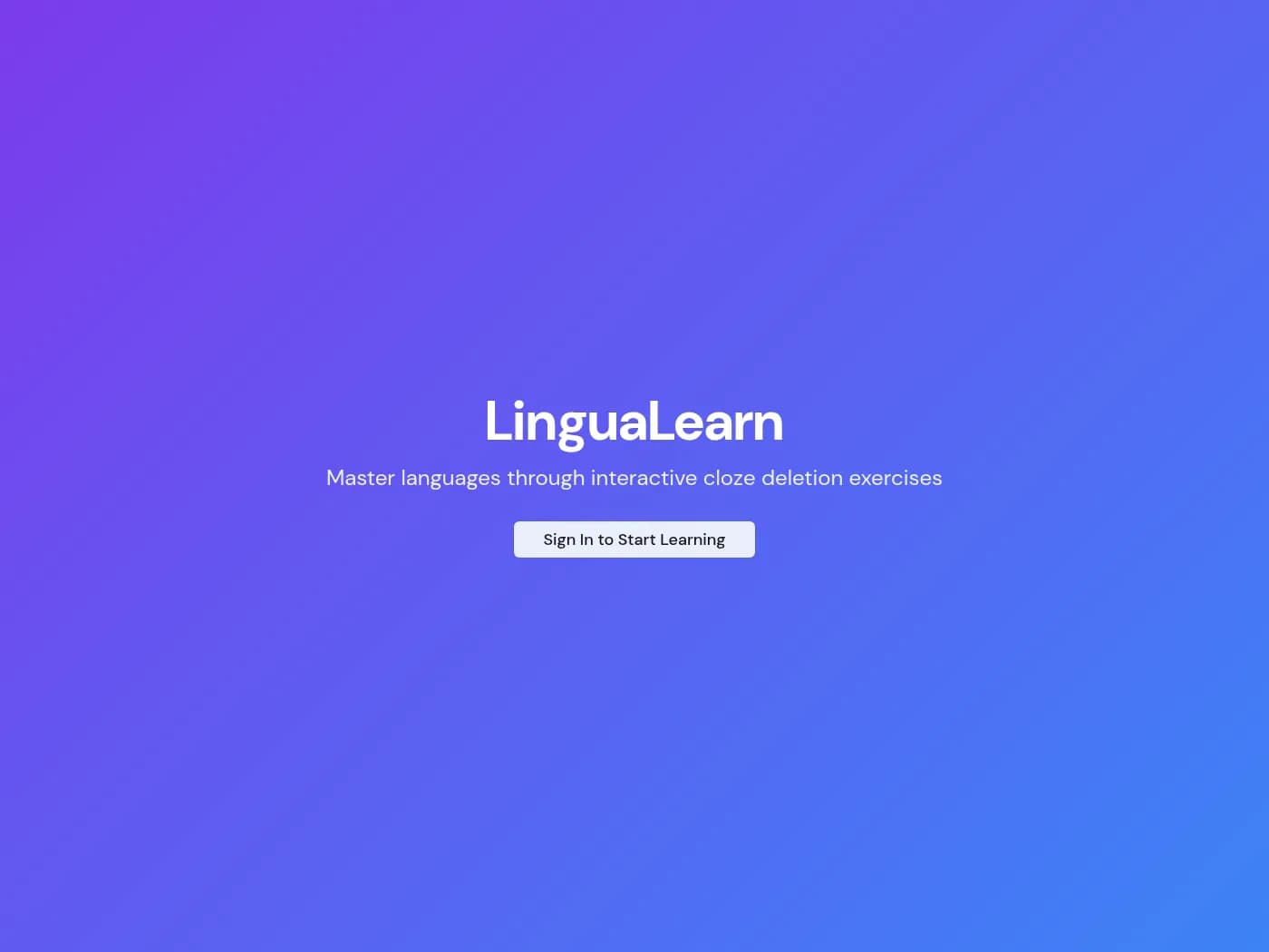 Clozemaster Clone – Multilingual Cloze Test Language Learning Web App
