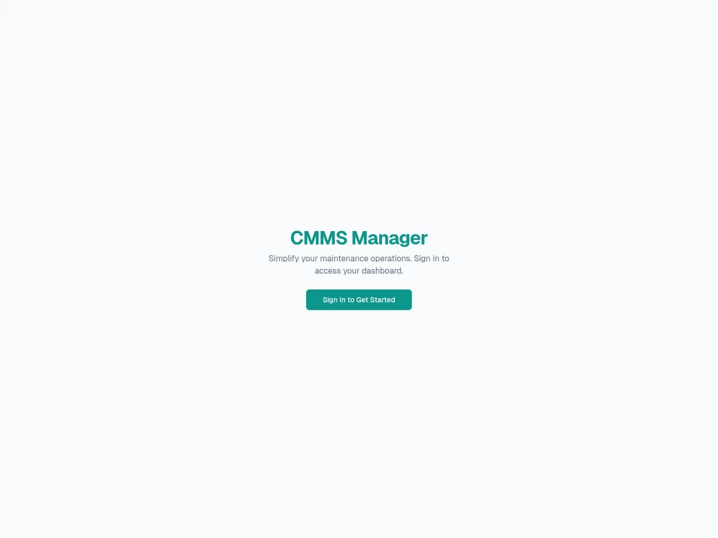 CMMS Manager