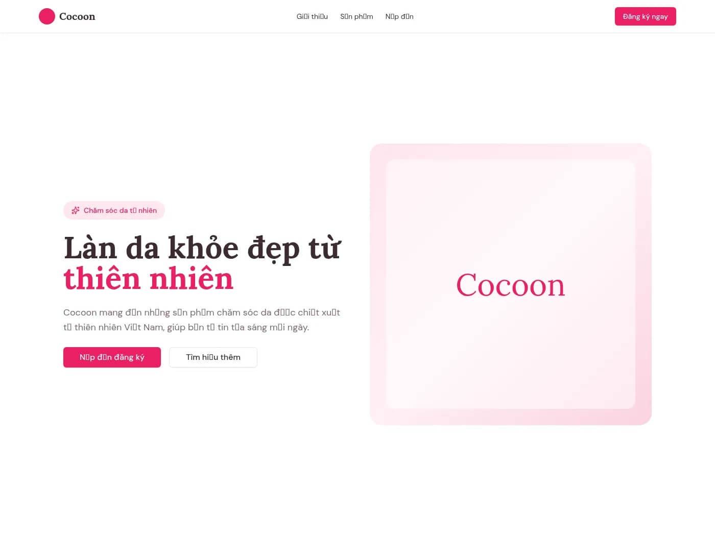 Cocoon Introduction Website for Students