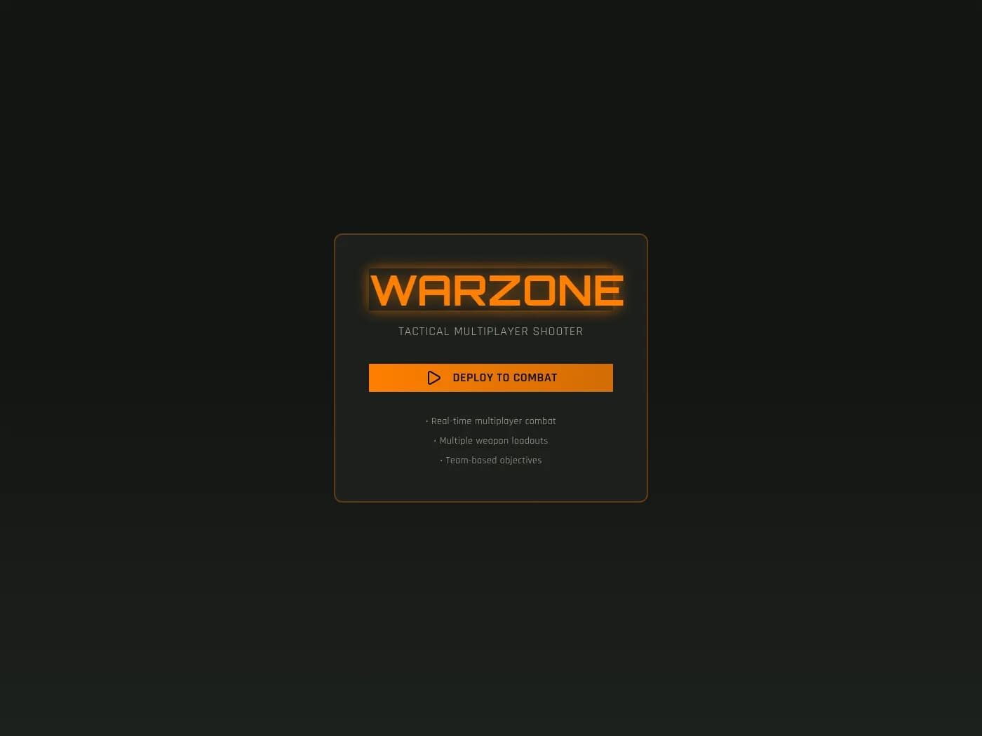 Call of Duty Inspired Multiplayer Shooter
