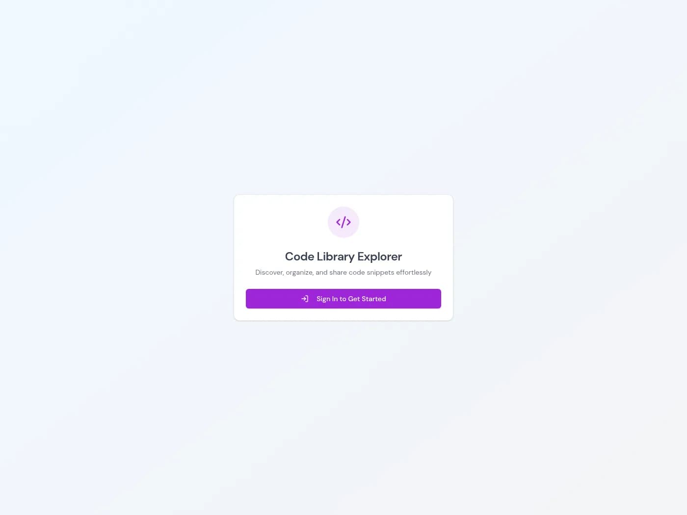 Code Library Explorer