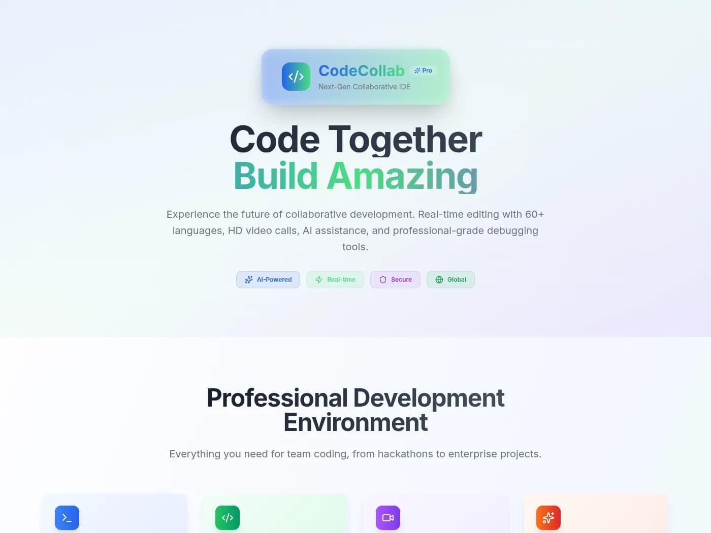 CodeCollab - Real-time Collaborative Coding Platform with Built-In Communication