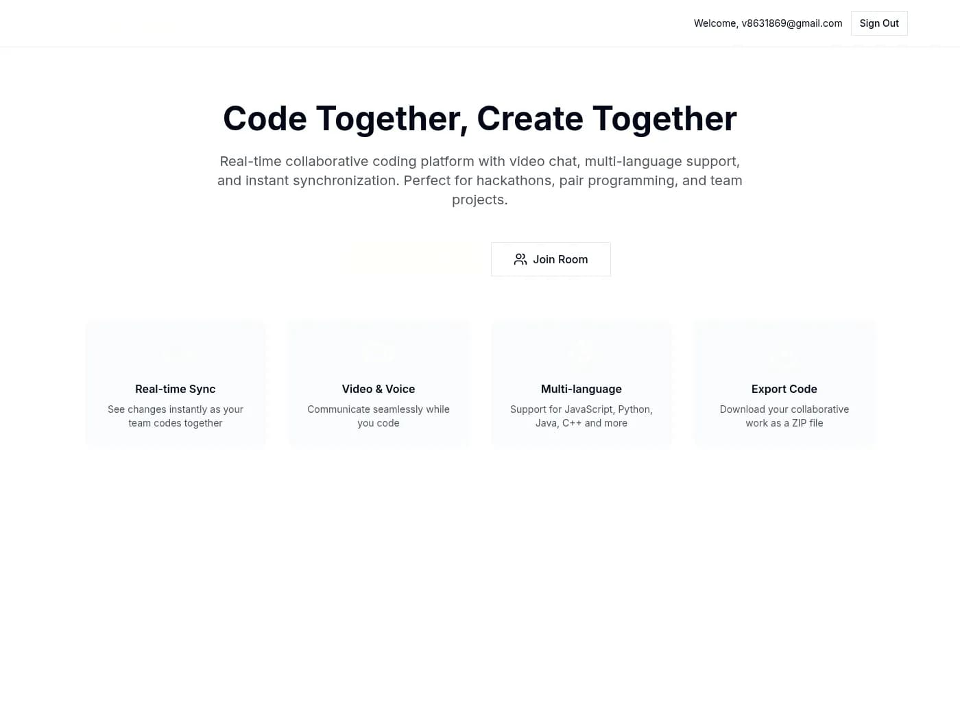 CodeCollab: Real-Time Collaborative Coding with Video & Voice