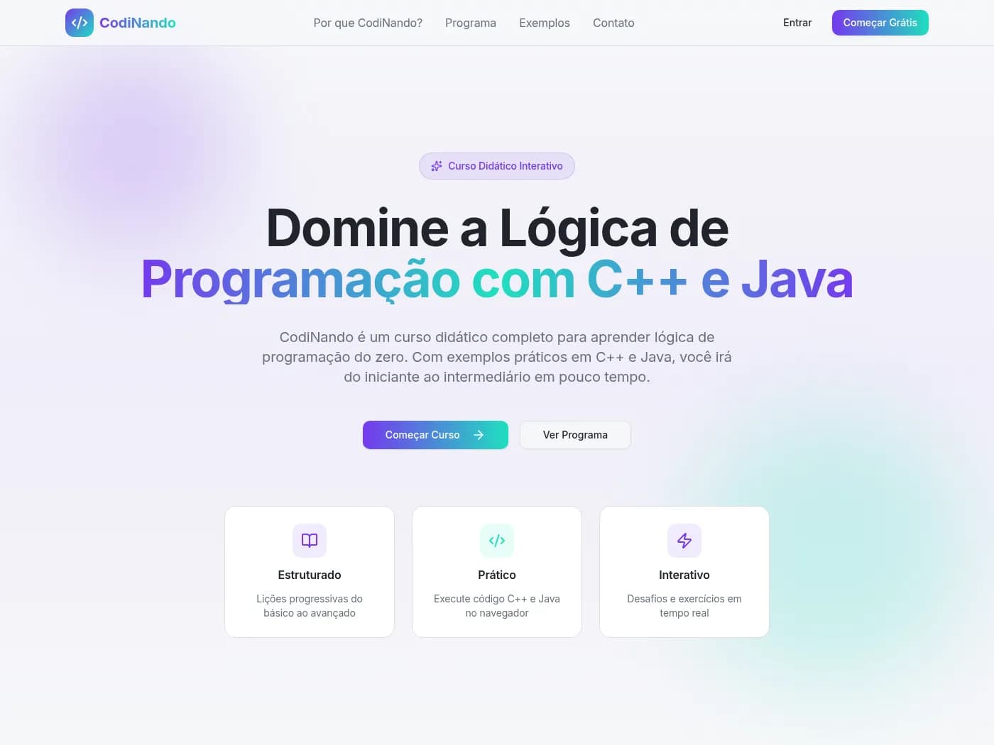 CodiNando: Plataforma de Desenvolvimento de Código