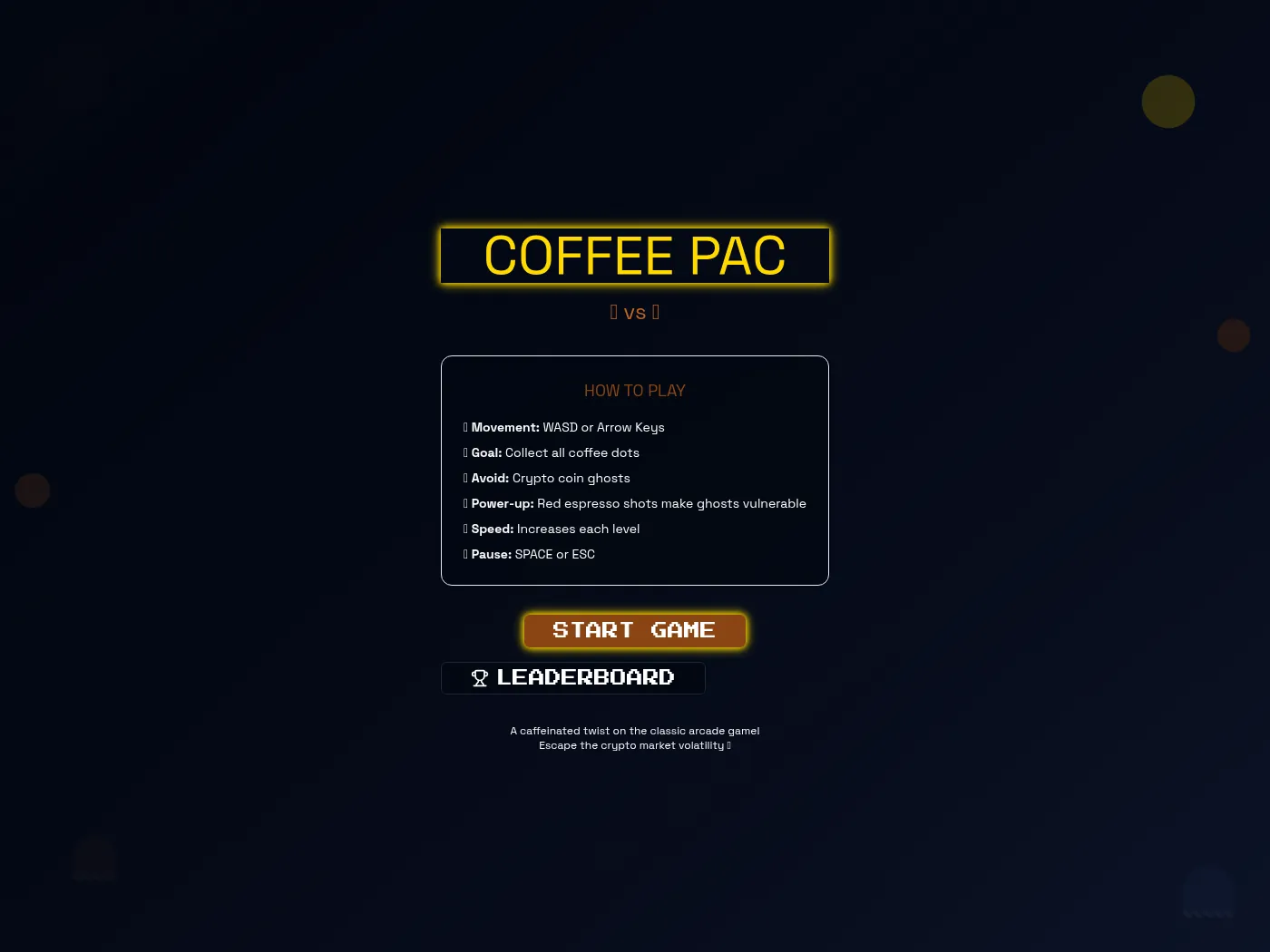 Coffee Pac: Crypto Maze Game