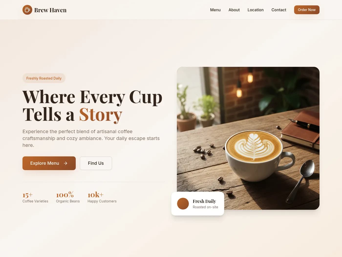 Coffee Shop Website