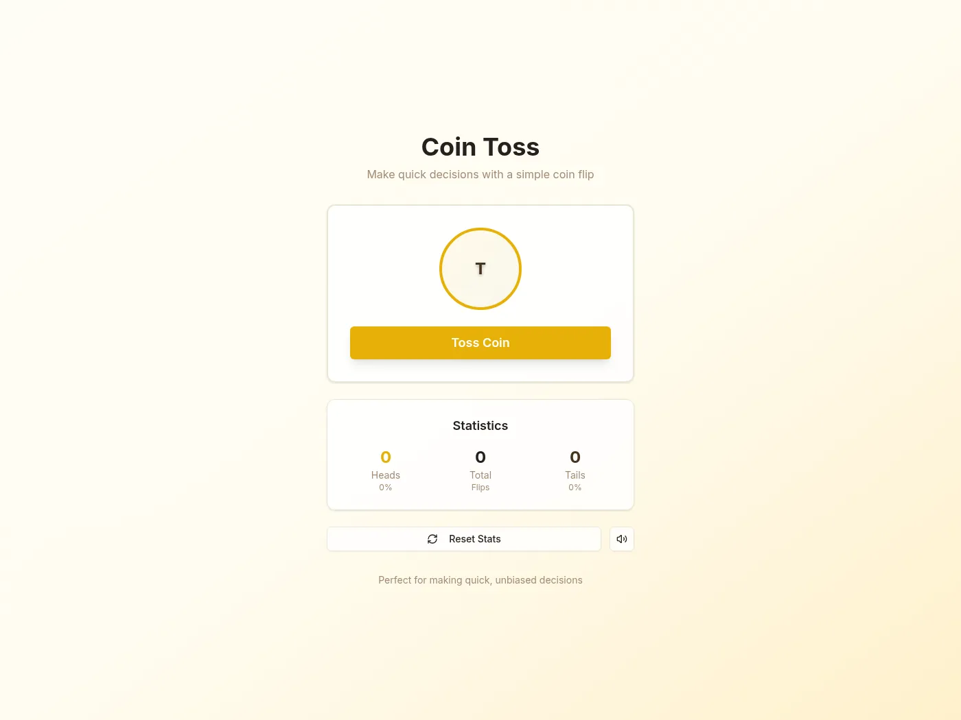 Coin Toss Simulator