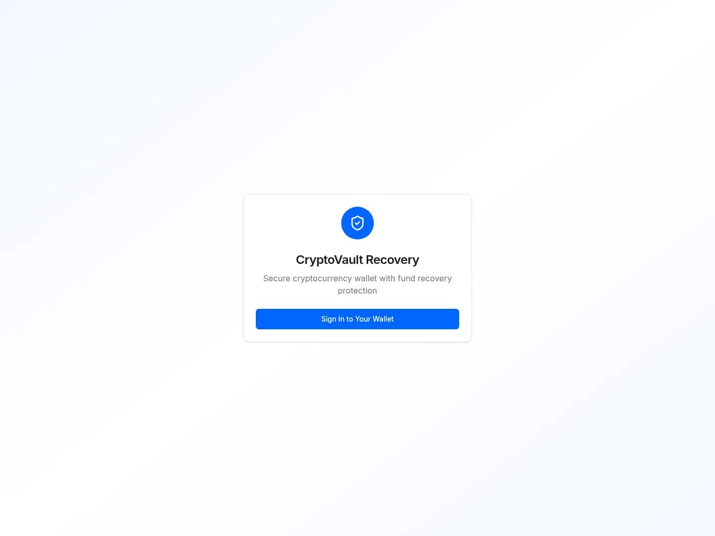 Coinbase Wallet Clone with Stolen Funds Recovery and Bank Integration